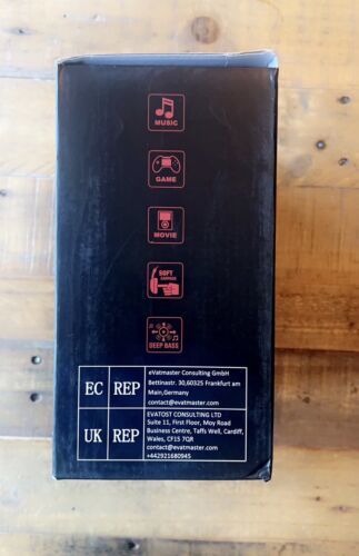 BINNUNE BW01 Bluetooth Wireless Gaming Headset with Microphone (PS4 PS5 ...