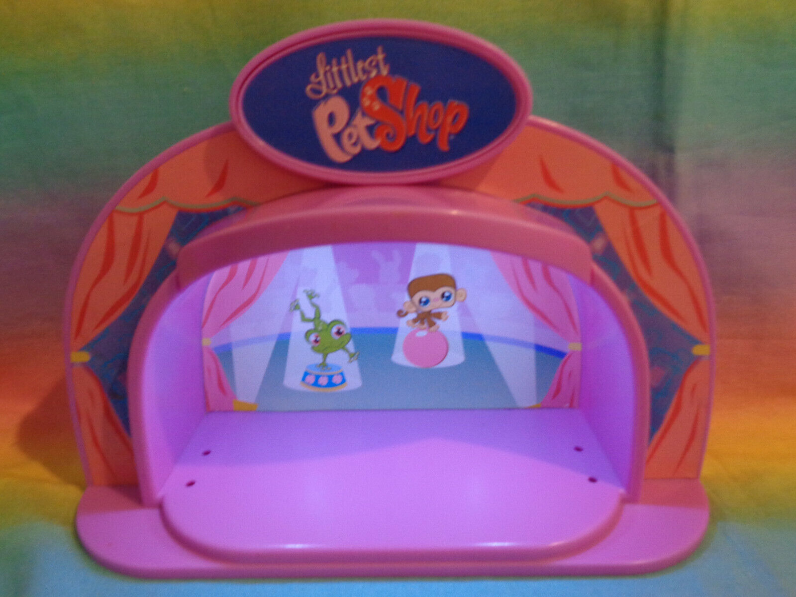 2007 Hasbro Littlest Pet Shop Pink Stage Circus w/ Working Lights ...