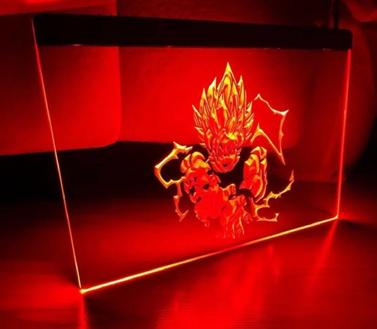 Goku Illuminated Led Neon Sign Home Decor, Room, Lights Décor Craft Art ...