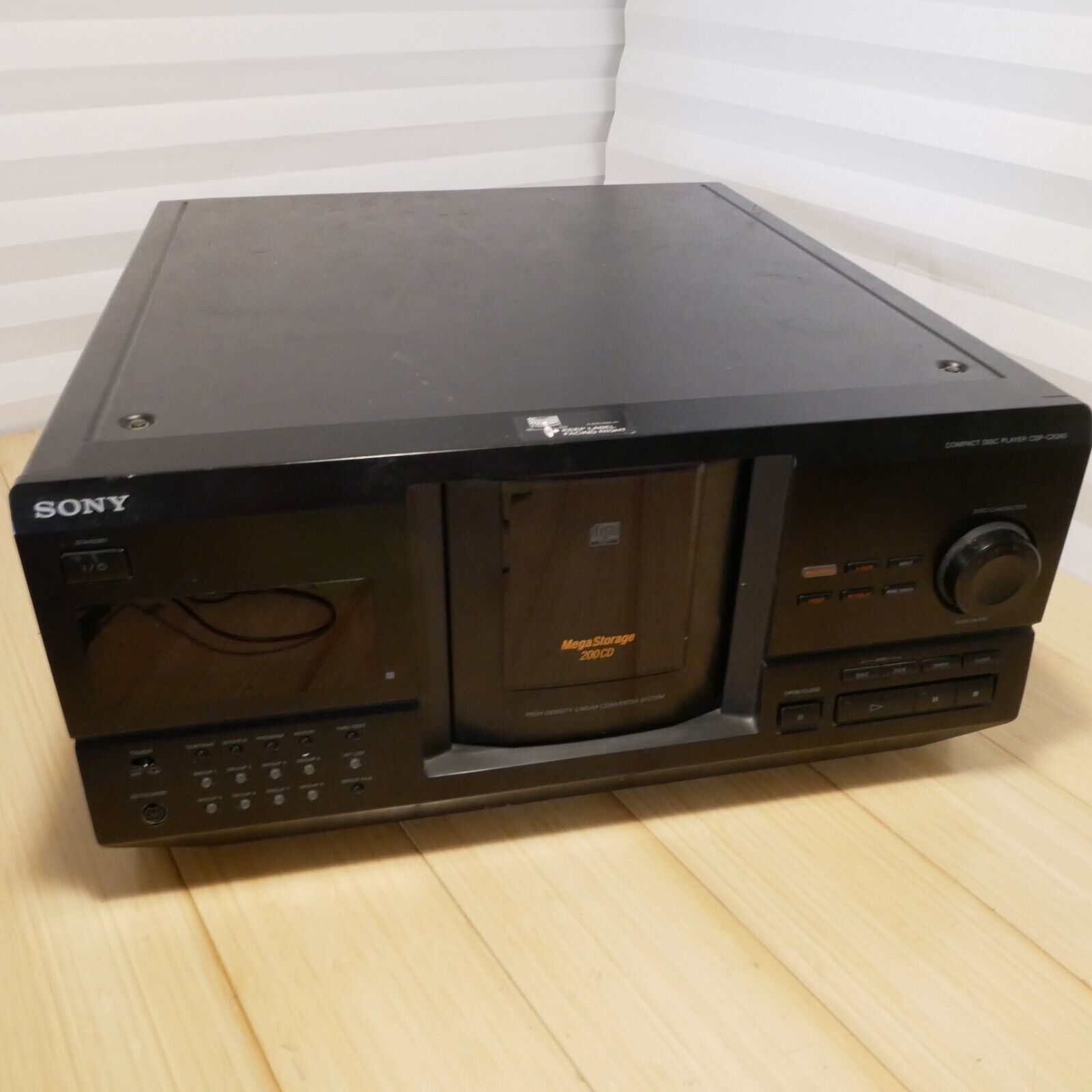 FOR PARTS (see video) - Sony CDP-CX240 200 CD Player Multi Disc Changer ...
