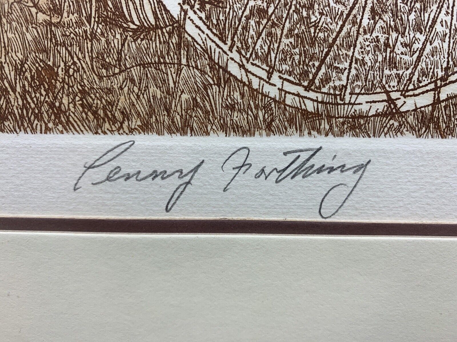 Signed Penny Farthing Etching Joseph J Stelmach Bicycle Limited Edition ...