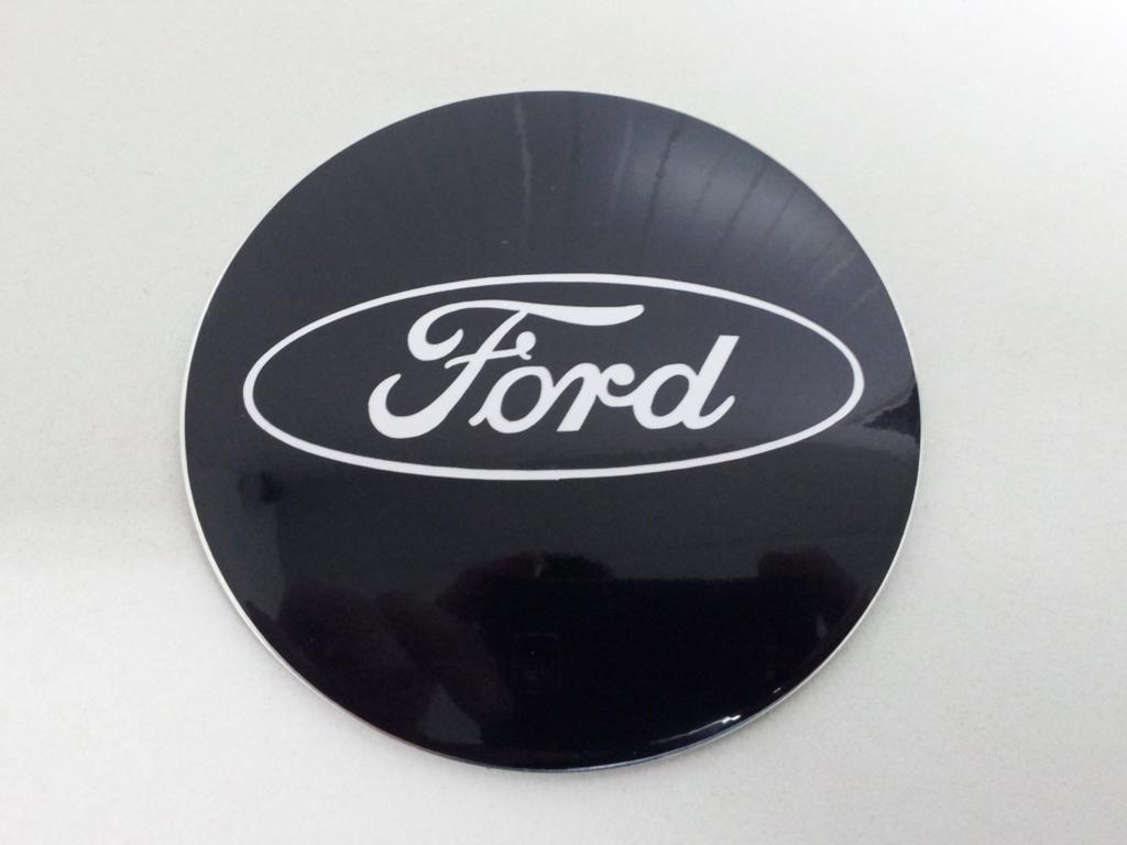 4un- car wheel center cap stickers - FORD Black&SILVER 70mm/2.76in ...