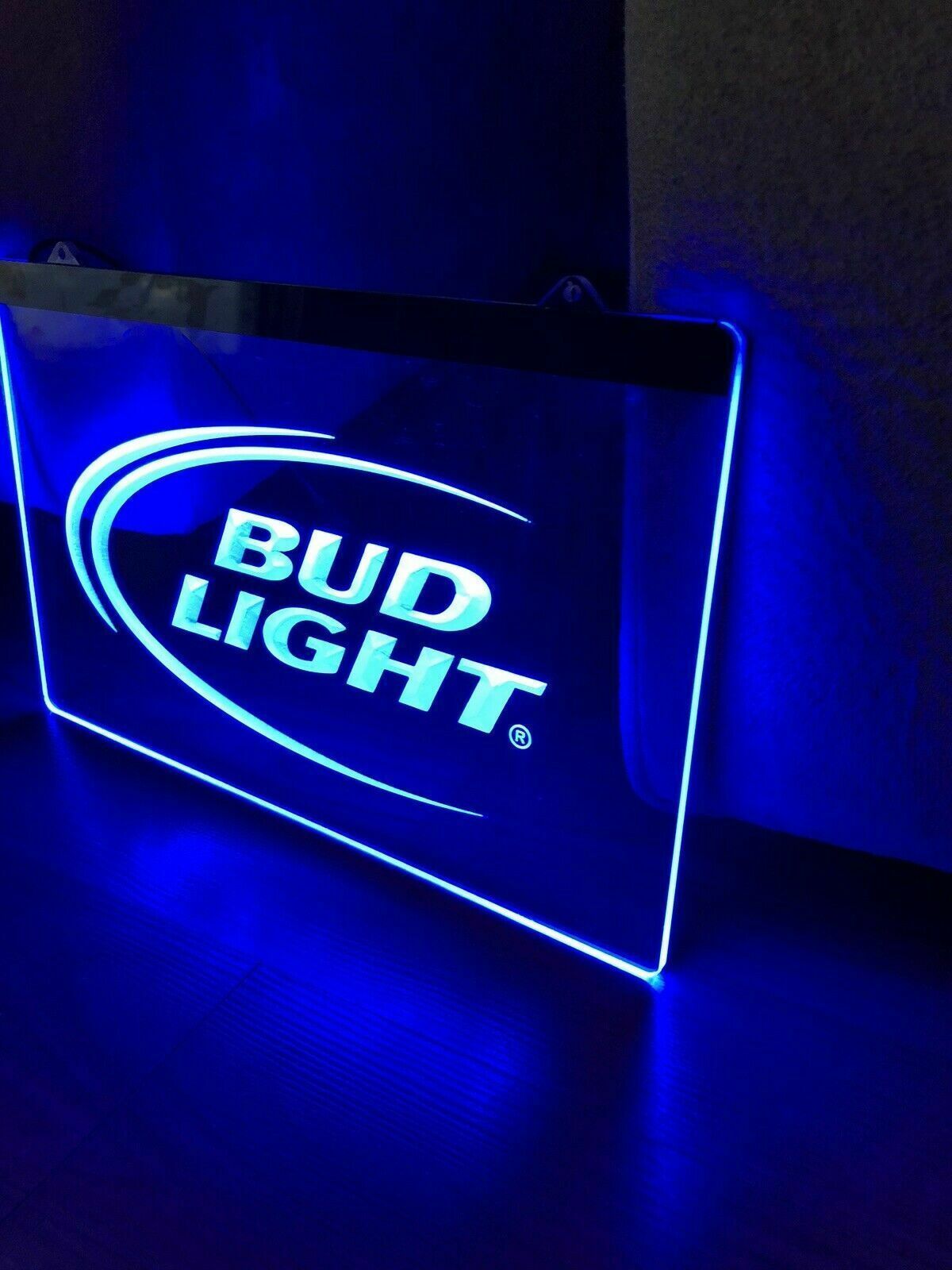 Bud Light Logo Bar Beer 3D Led Neon Sign Hang Signs Wall Home Decor Man ...