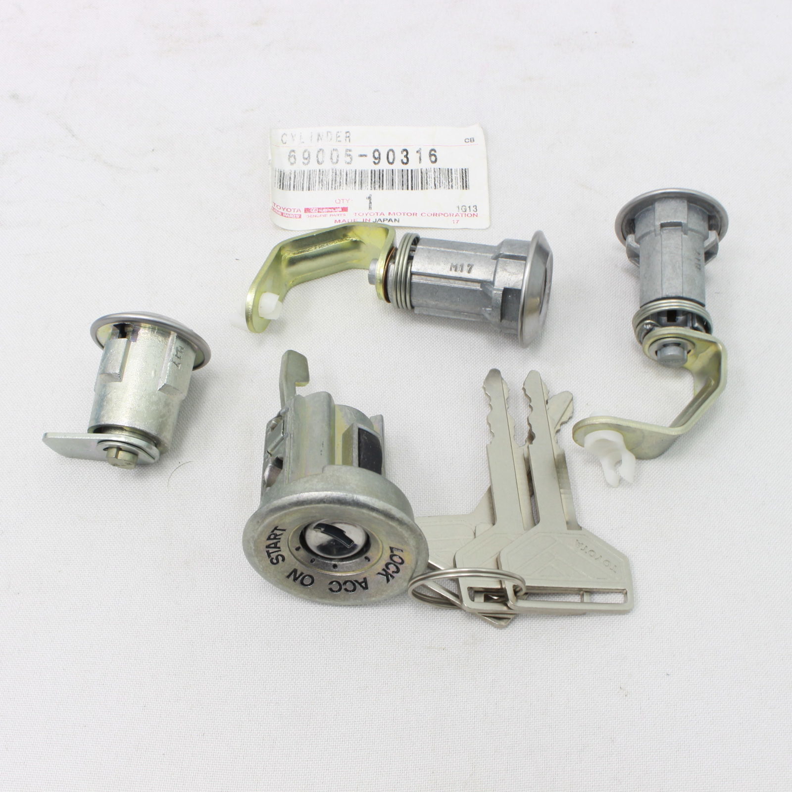 Toyota Land Cruiser FJ40 FJ43 Ignition Cylinder Lock w/ Keys SET 69005 ...