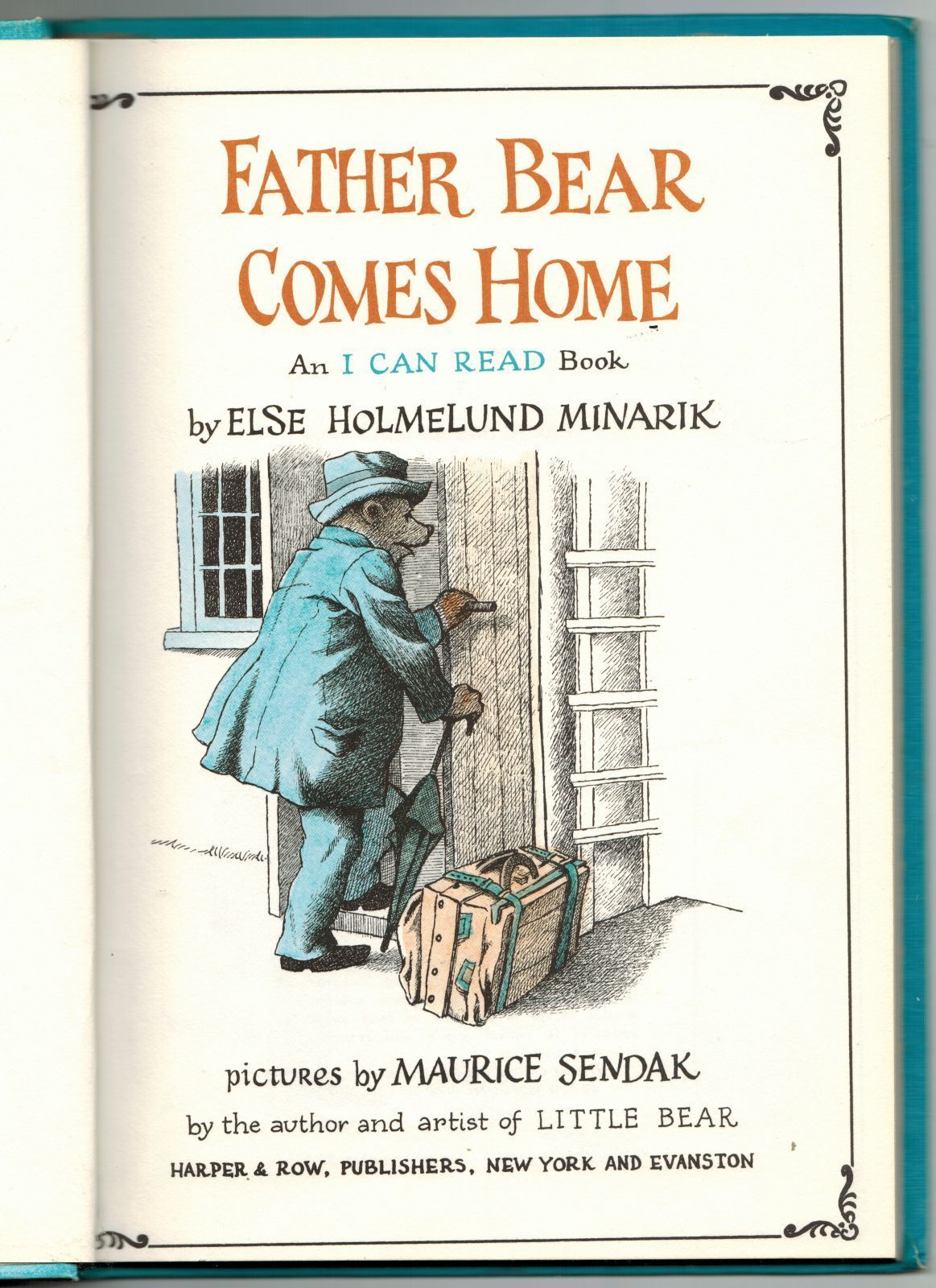 1959 Father Bear Comes Home Else Holmelund Minarik Sendak I Can Read HC ...