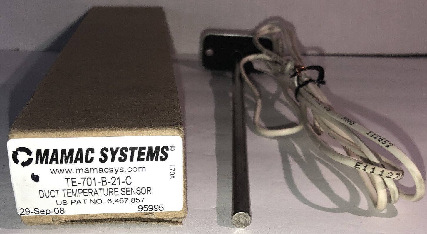 Mamac Systems Surface Duct Temperature Sensor-TE-701-B-21-C-RARE-SHIPS ...