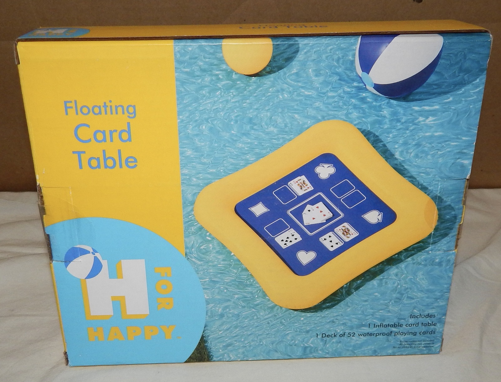 Floating Card Table With Waterproof Deck Of Cards H For Happy NIB 266W ...