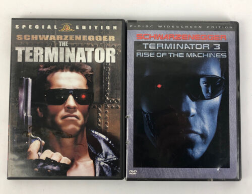 The Terminator & The Terminator 3 Rise of the Machines DVD Video Lot ...