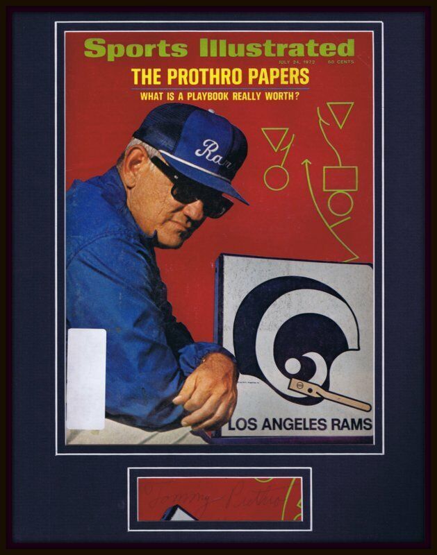 Tommy Prothro Signed Framed 1971 Sports Illustrated Magazine Display ...