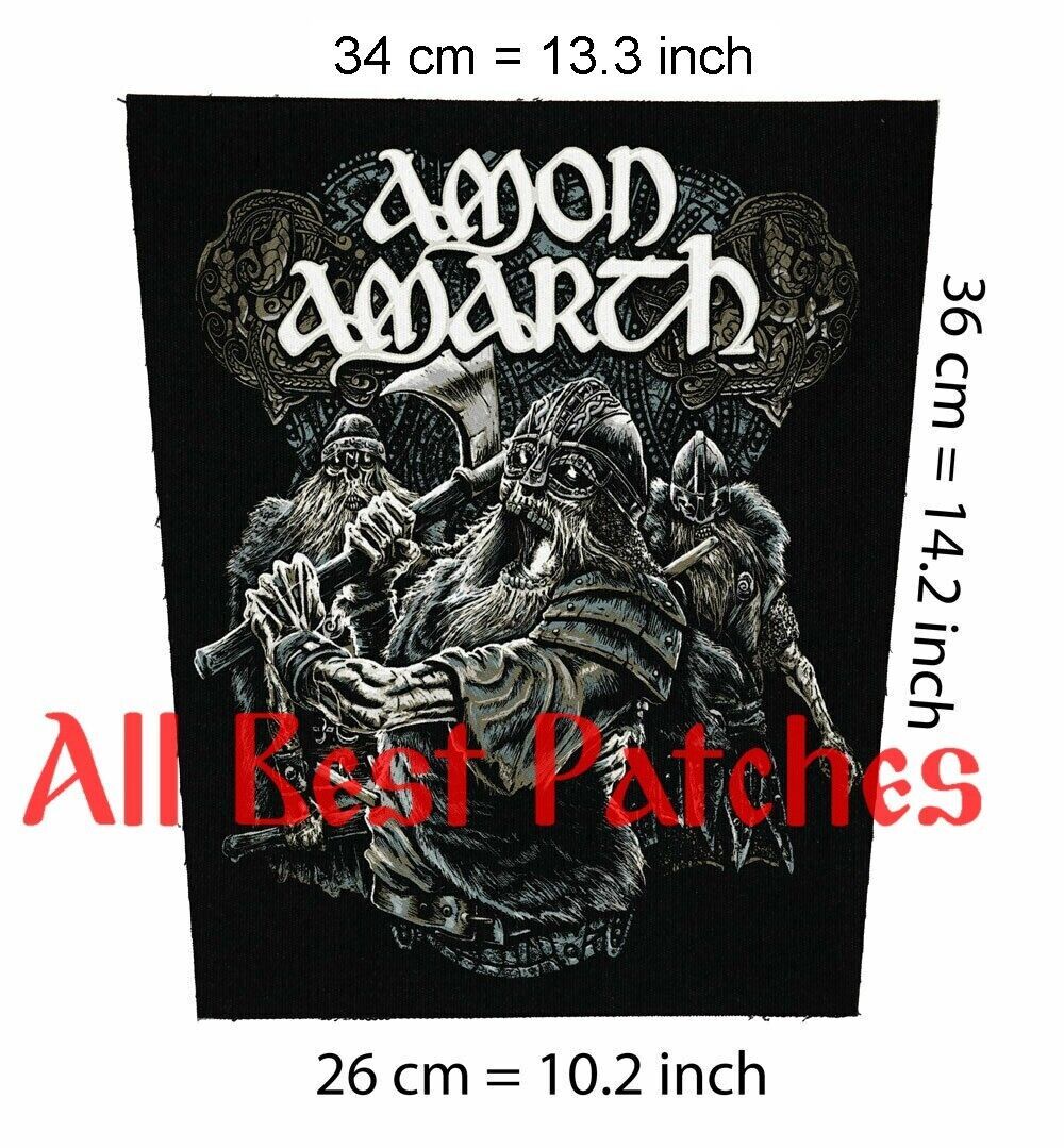 Amon Amarth Vikings Big back patch Motorhead,death metal,Carcass ...