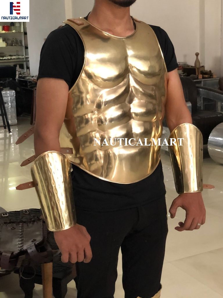 NauticalMart Roman Armour Costume Muscle Body Armor With Leg or Arm ...