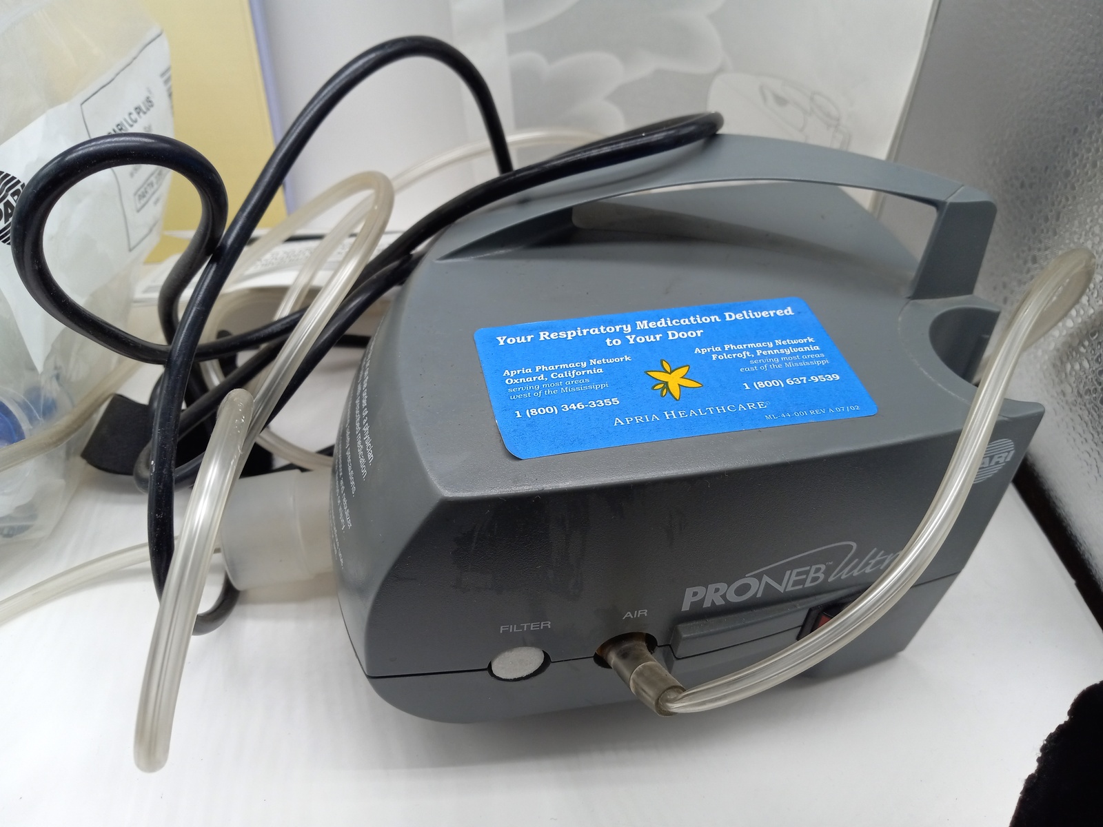 Proneb Ultra Compressor Nebulizer System model 85B0000 see notes ...