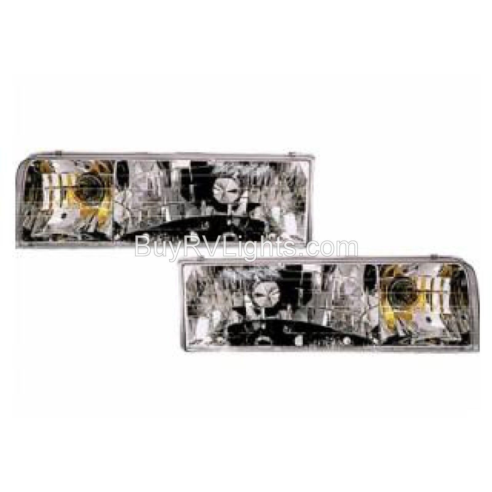 REXHALL VISION 2000 2004 2005 2006 RV HEADLIGHTS HEAD LIGHTS FRONT ...