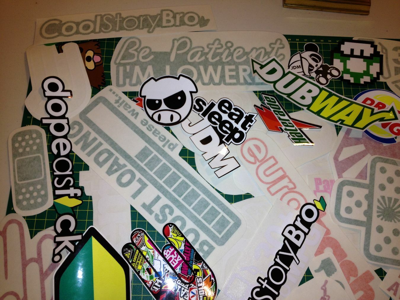 50 Random JDM KDM Vinyl Decal Stickers Lot Pack ill Bomb Bombing Sheet ...