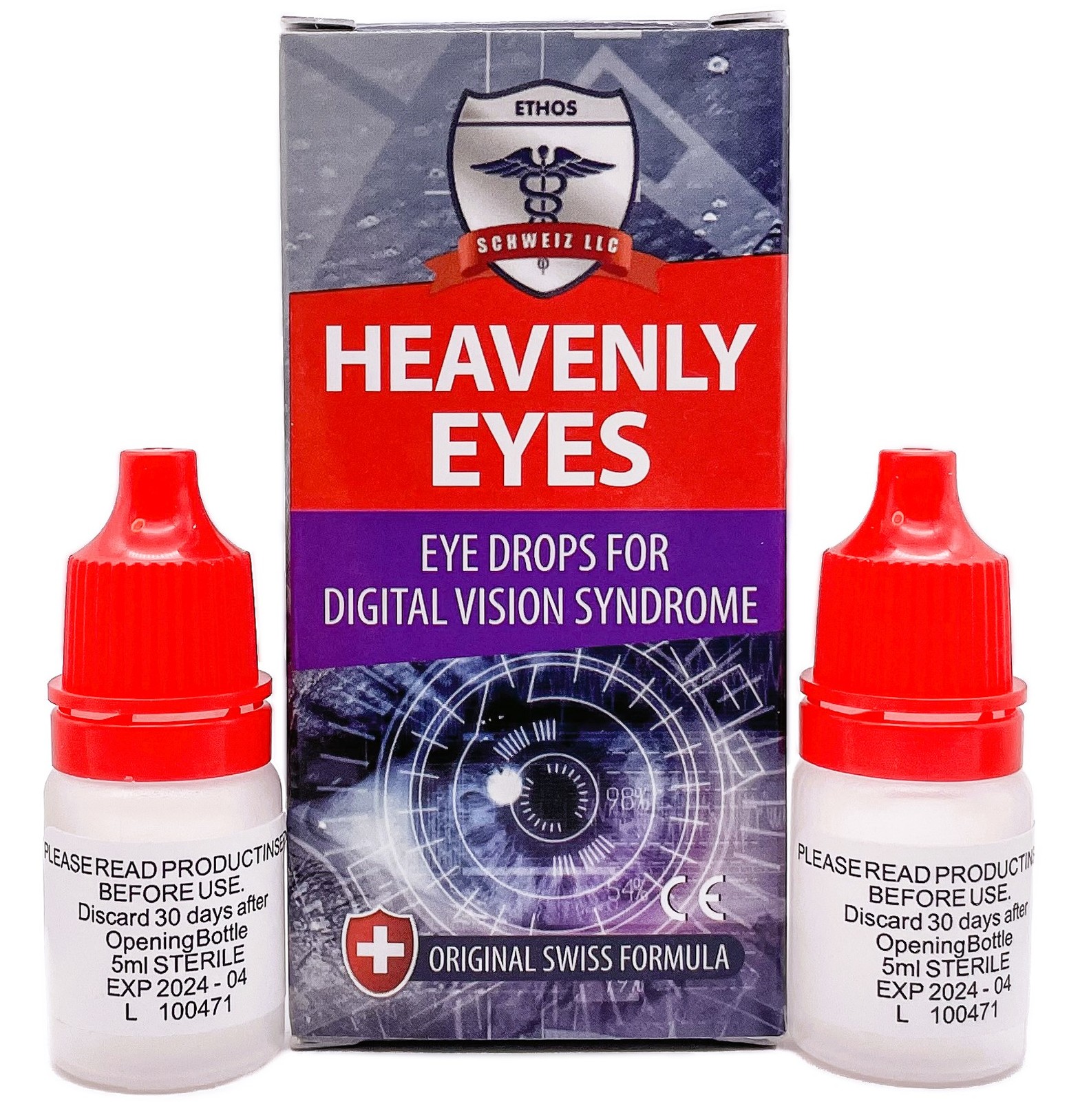Ethos Heavenly Eye Drops for Digital Computer, Gamers Vision, Tired ...