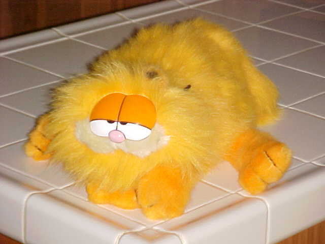 14" Garfield Blown Dry Full Body Plush Toy From 1981 By Dakin - Dakin