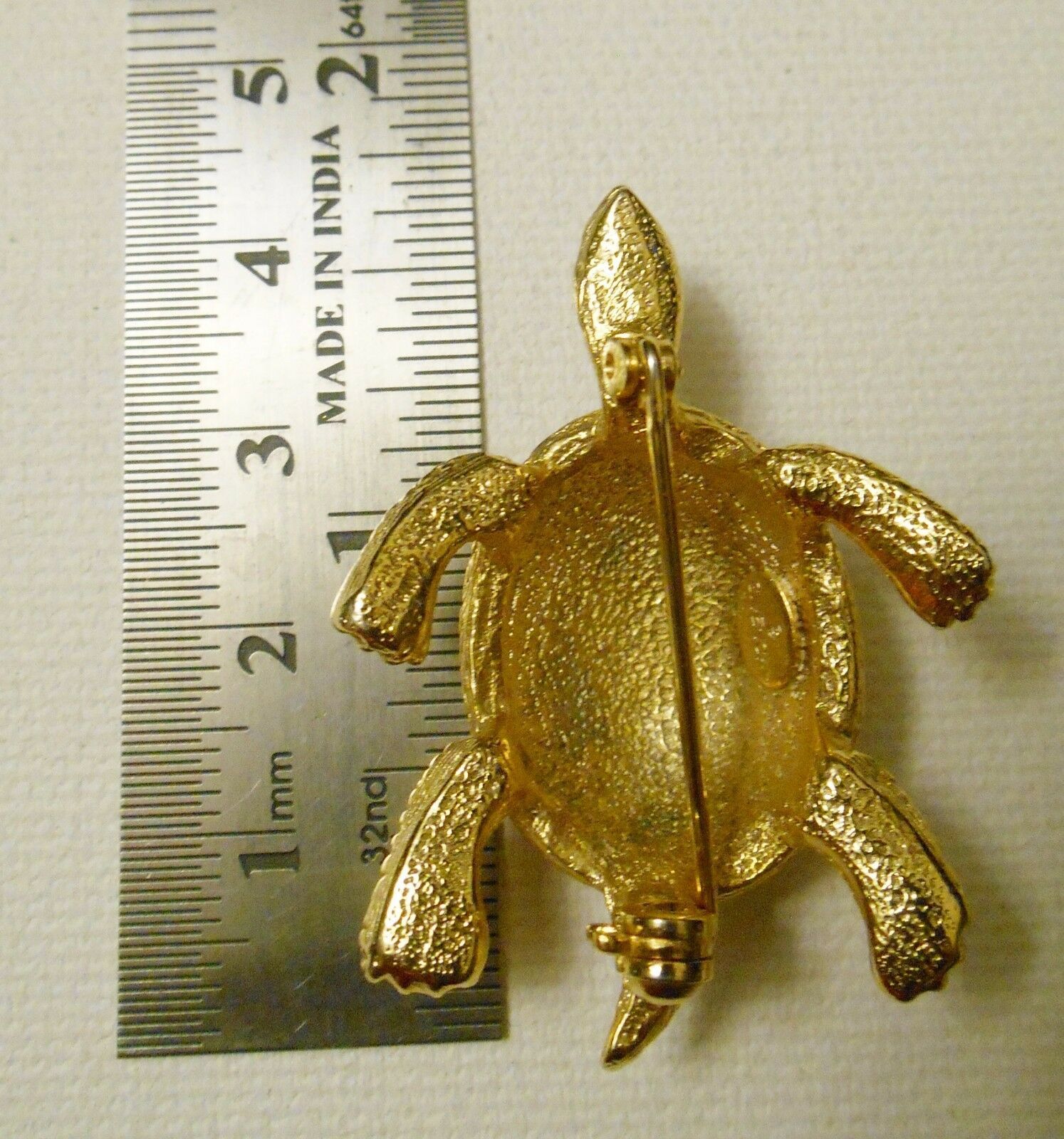 GIVENCHY Vintage Jewelled Crystal Gold Tone TURTLE BROOCH PIN Stunning ...