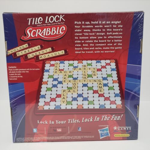 Scrabble Tile Lock Board Game Winning Moves Brand New Factory Sealed by ...