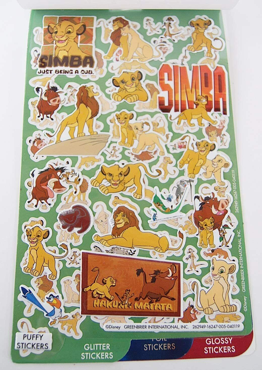 The Lion King Simba Sticker Pad - 6 x 9.5 and 50 similar items