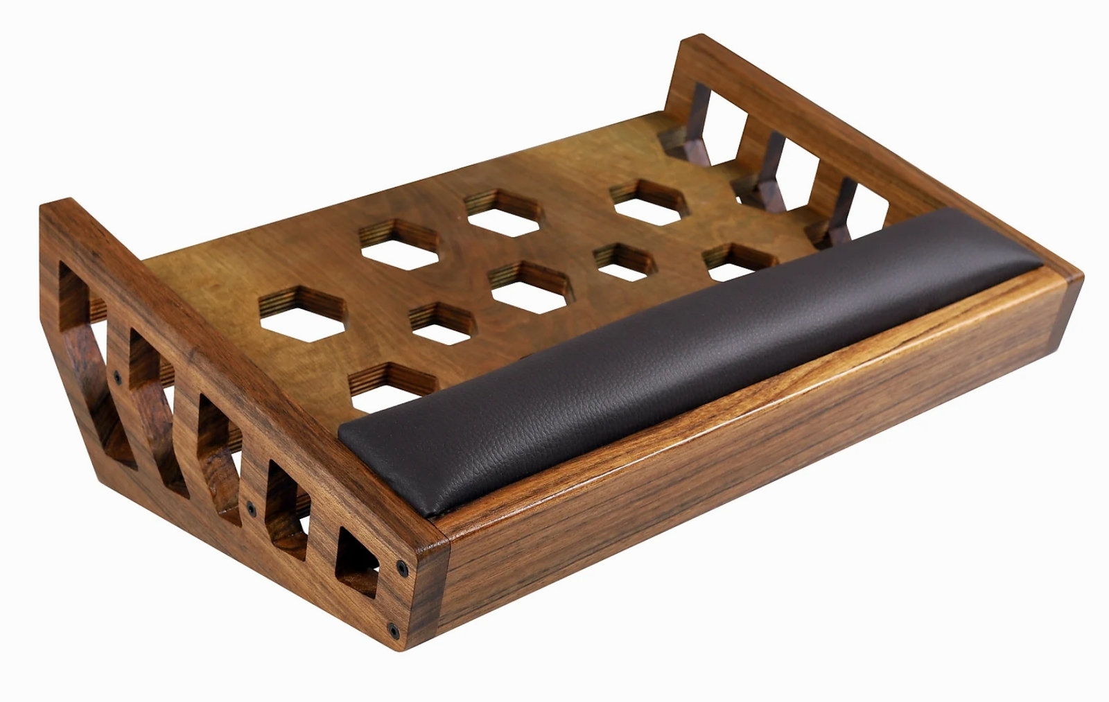 Akai MPC Live MK2 stand with wrist pad rack solid wood walnut padauk ...