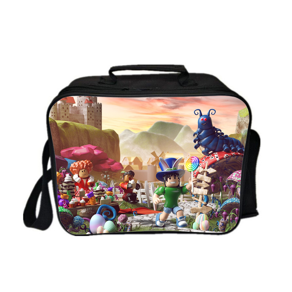 WM Roblox Lunch Box Lunch Bag Kid Adult Fashion Type Park - Lunchboxes ...