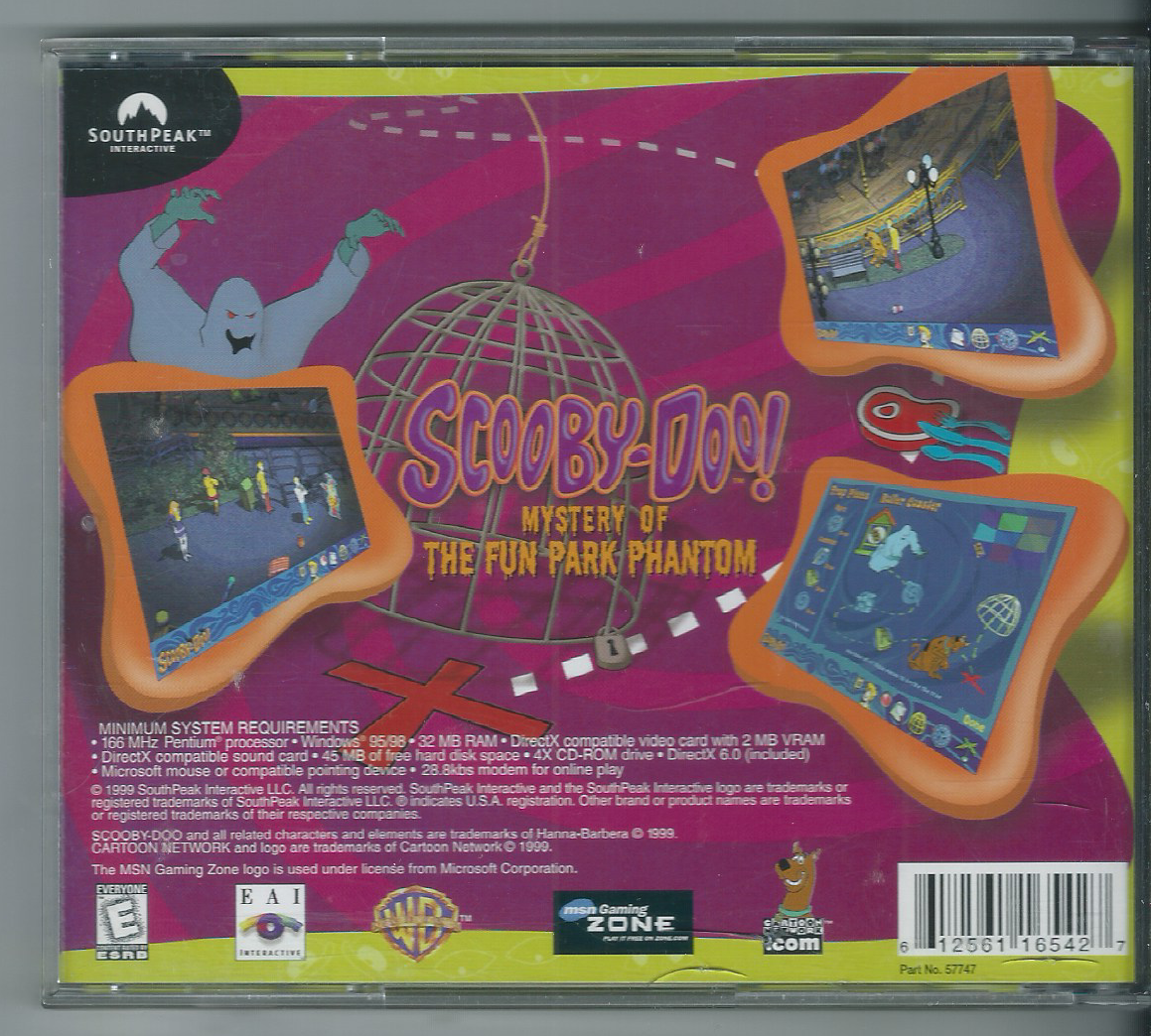 Scooby-Doo! Mystery Of The Fun Park Phantom (PC CD-ROM, 1999 w/ Manual ...