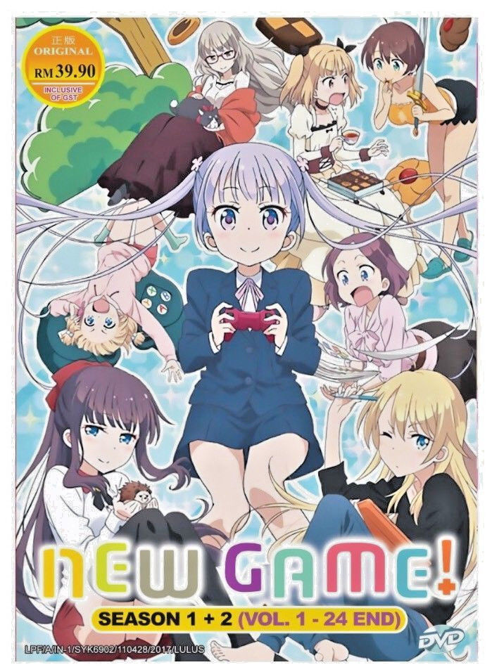 New Game ! Season 1 & 2 Vol. 1-24 END English Dub + Bonus Anime DVD ...