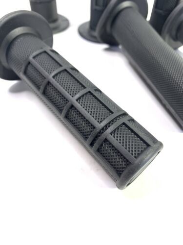 3-Pair Black 7/8” PROGRIP Half Waffle ATV Quad Hand Bar Grips Single ...