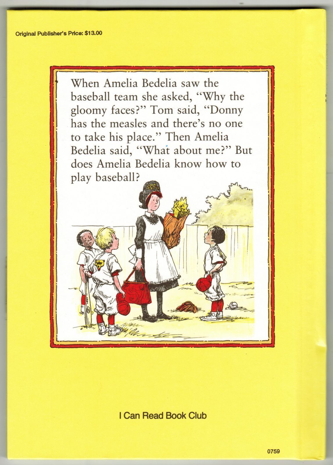 1972 I CAN READ Weekly Reader Play Ball Amelia Bedelia Peggy Parish HC ...