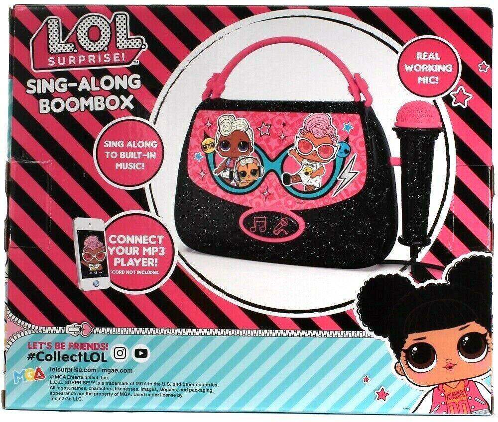 Tech 2 Go LOL Surprise Sing Along BoomBox With Built In Music & Real ...
