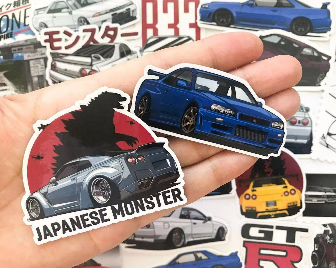 Nissan Skyline GTR R32 R33 R34 R35 laminated photo quality vinyl decal ...