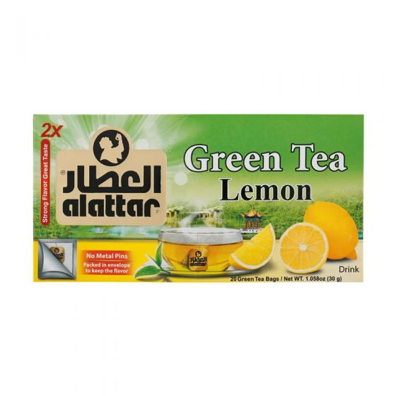 Alattar Green Tea Lemon 15 Bag - Food & Beverages