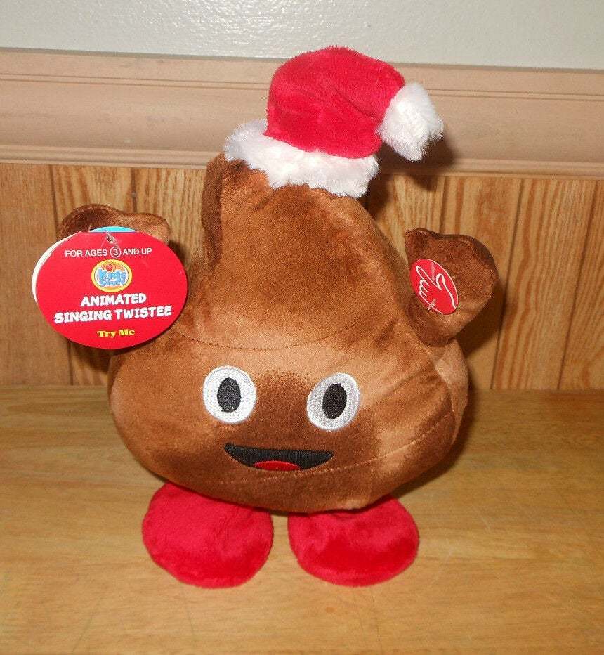 New Animated Dancing Singing Twistee POOP EMOJI Brown Holiday Gift - TV ...