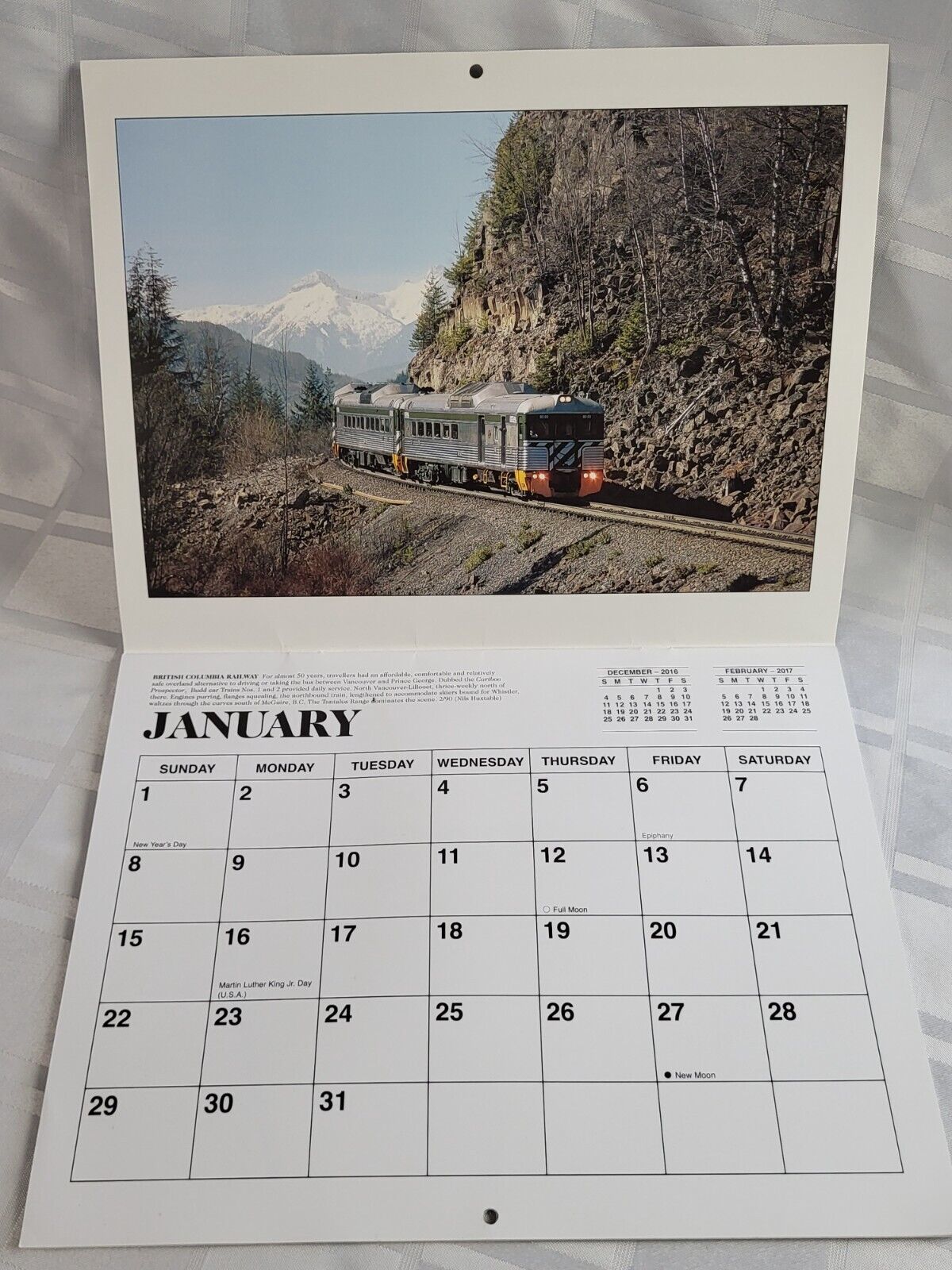 2012 CANADIAN TRAINS THROUGH THE YEARS WALL HANGING CALENDAR RAILROAD ...