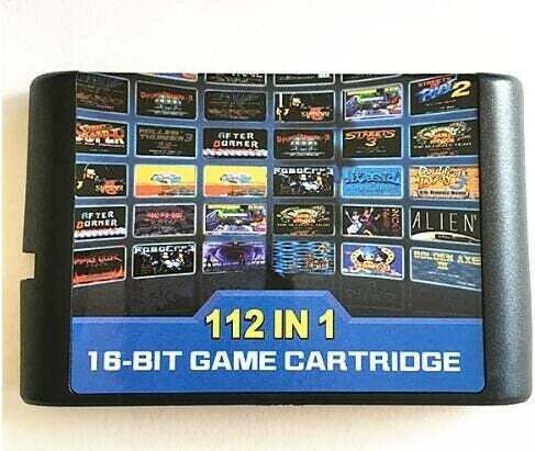 112 in 1 Multi Cartridge for Genesis or Mega Drive - 16 Bit Cart ...