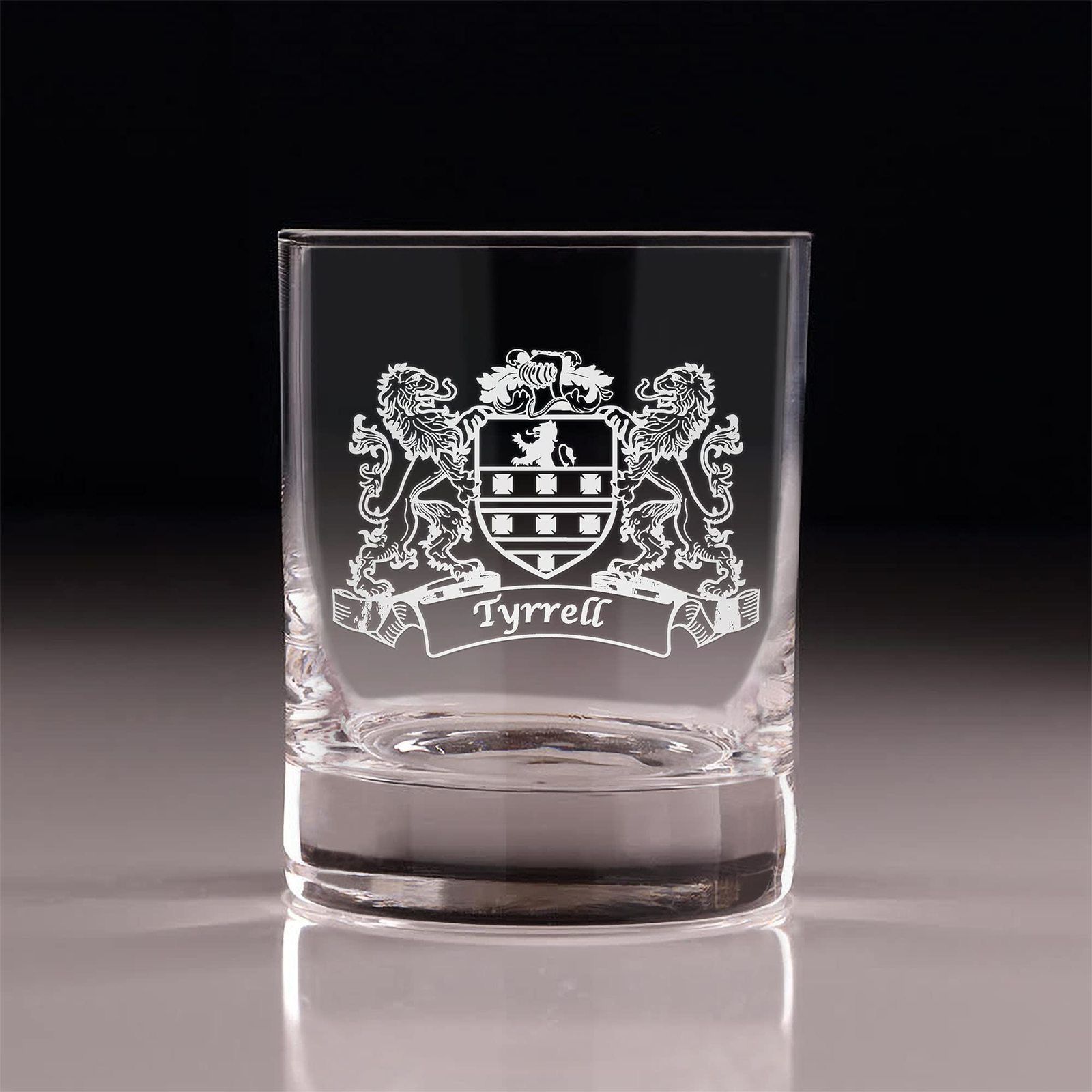 Tyrrell Irish Coat of Arms Old Fashioned Tumblers - Set of 4 - Equipment