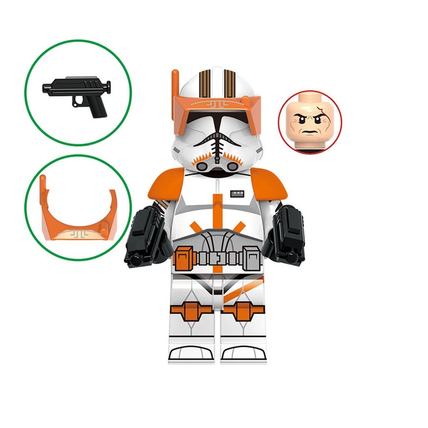 8pcs Star Wars Commander Cody Appo Doom the 442nd Battalion Minifigures ...