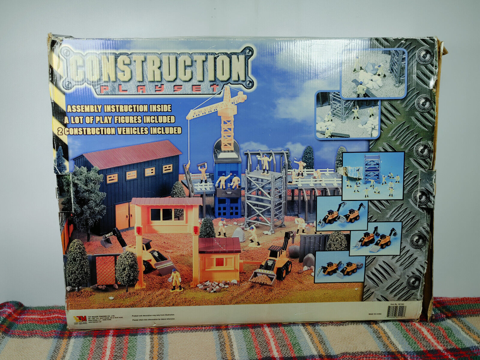 Construction Playset 100 Piece Figure & Vehicle Set Toy Major Trading ...