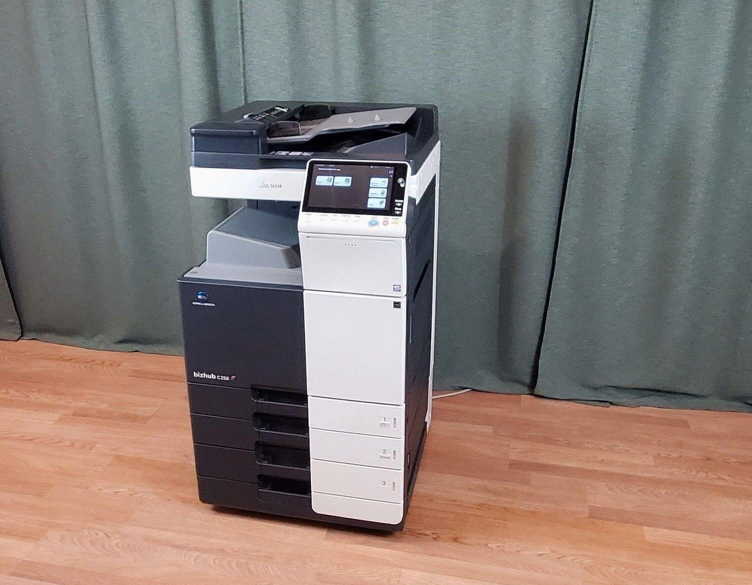 Demo Unit Konica Minolta Bizhub C258 Color Copier Printer Scan Fax Low ...