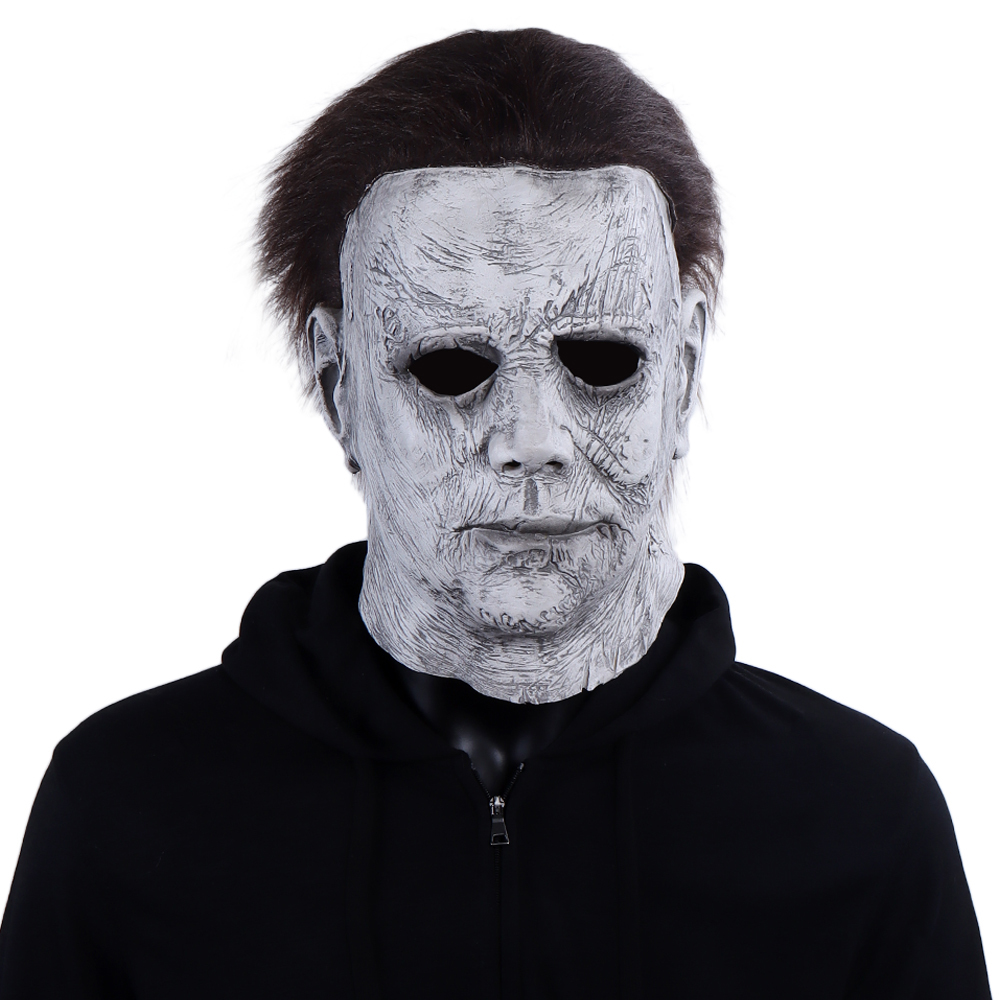 Halloween Michael Myers Killer Mask Cosplay Horror Bloody Latex Masks ...