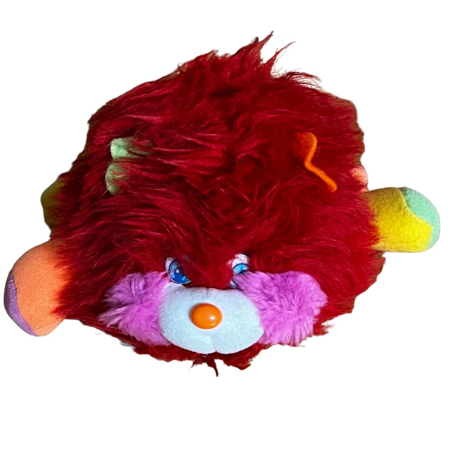 Vintage Red & Yellow Puffling Popples Popple Plush Toy - Vintage