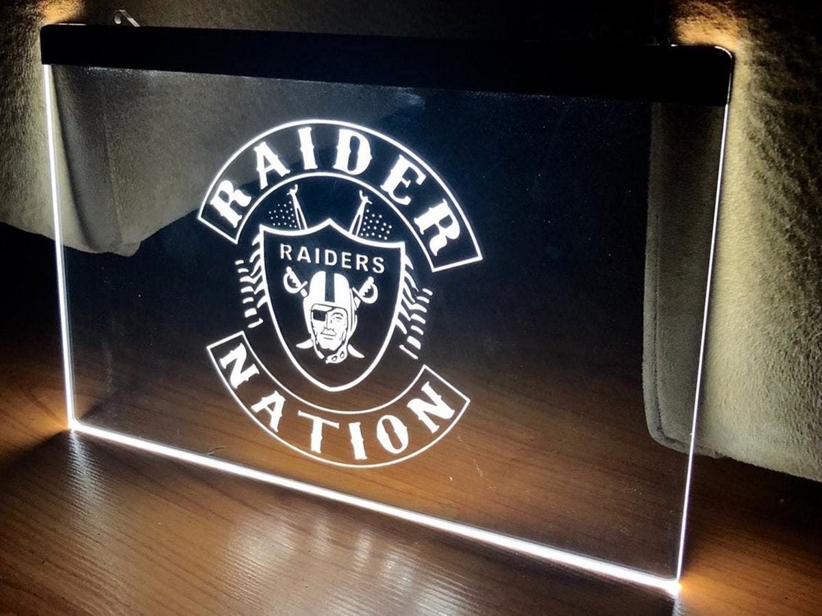 Oakland Raiders Rugby Team Led Neon Sign Home Decor Bar Club Man cave ...