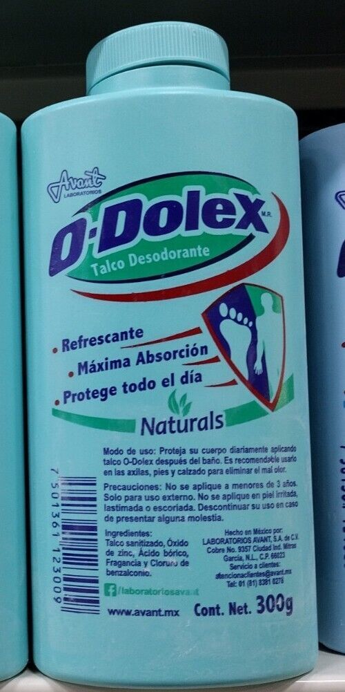 O DOLEX TALCO DEODORANT TALCUM POWDER - BIG 300g EACH - FREE SHIPPING ...