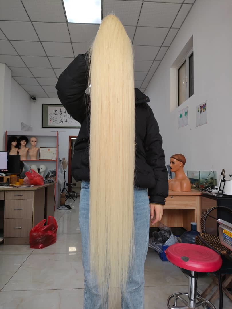 50 inch blonde human hair lace front wig silky straight 40 inch blonde ...