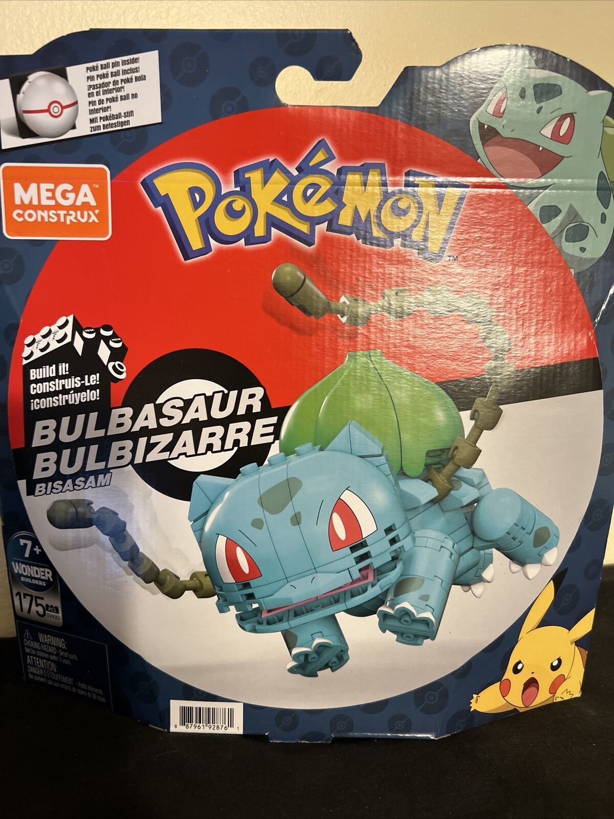 MEGA Construx - Pokemon Buildable Figure Set Char/Squirtle/Bulbasaur ...