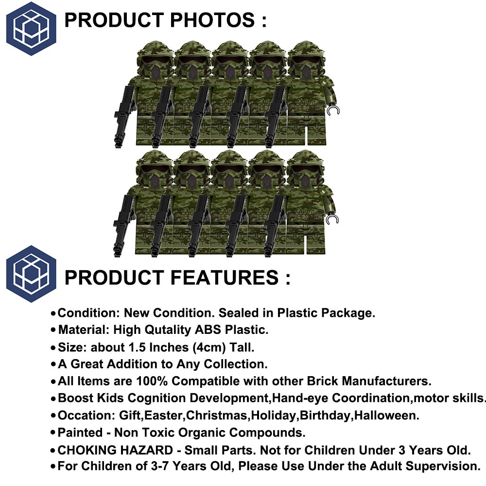 Star Wars Clone Wars Adventures Forest troopers Army 10 Minifigure Sets ...