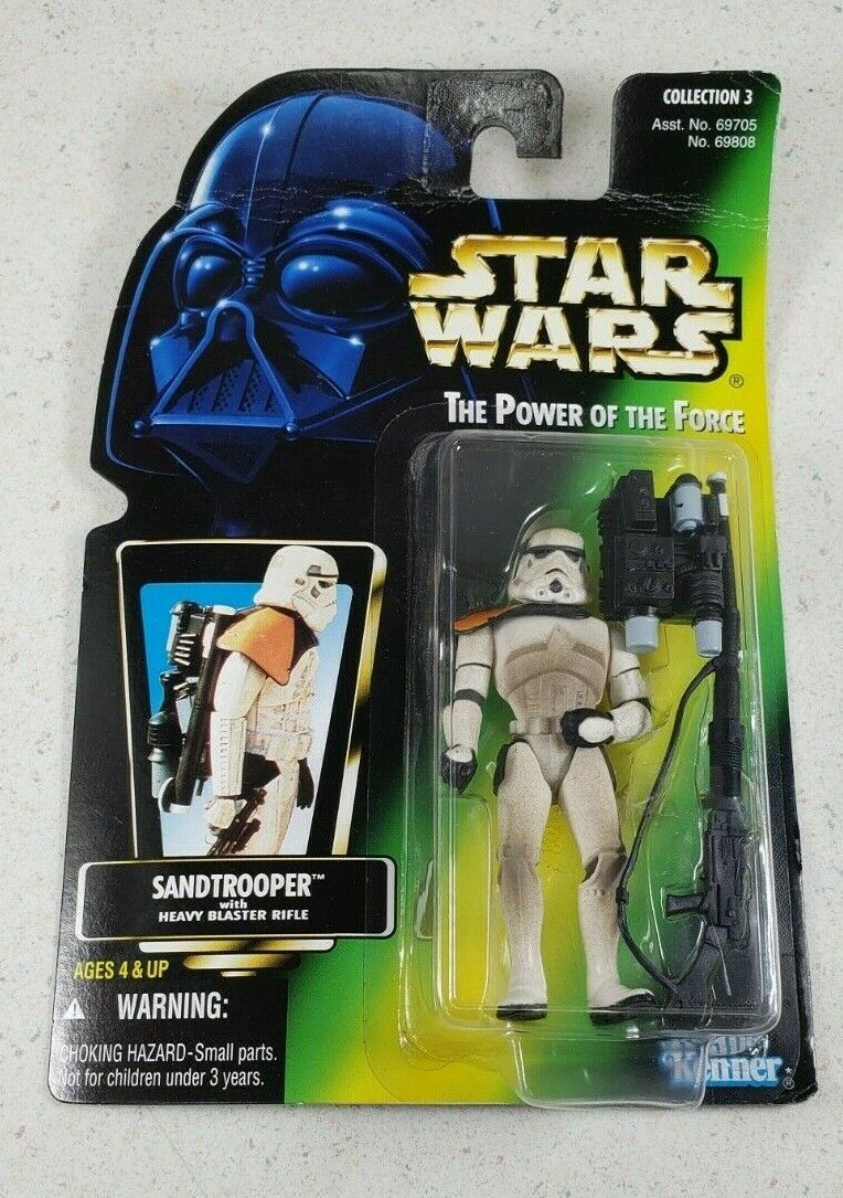 Star Wars The Power of the Force SANDTROOPER w/Heavy Blaster Rifle ...