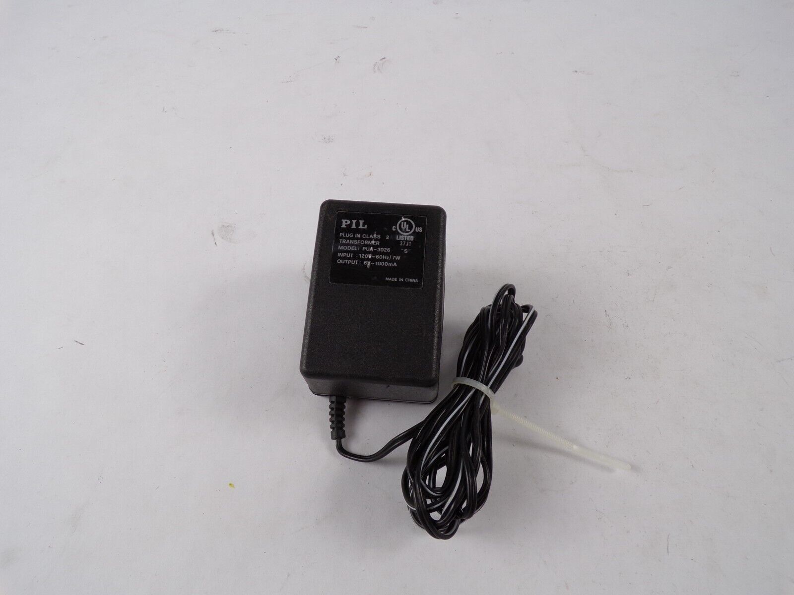 Genuine PIL PUA-3026 Output 6 V 1000mA Class 2 Power Supply Adapter A43 ...