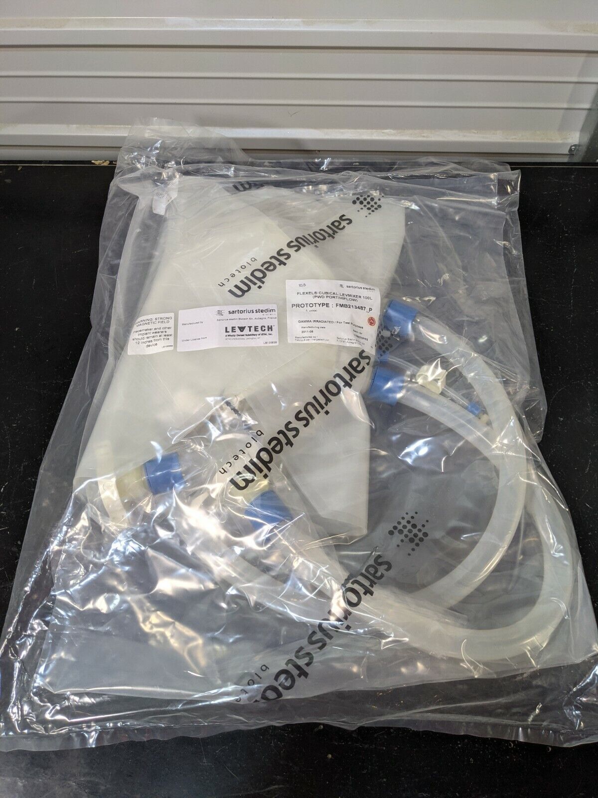 Sartorius Stedim Flexel Cubical Levmixer 100L Bag PWD PORT/HIFLOW ...