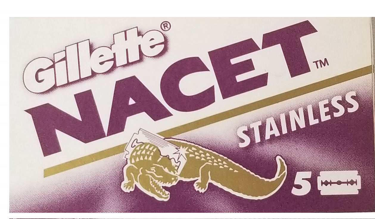 100 Gillette NACET STAINLESS Double Edge Razor Blades New Batch 2019 ...
